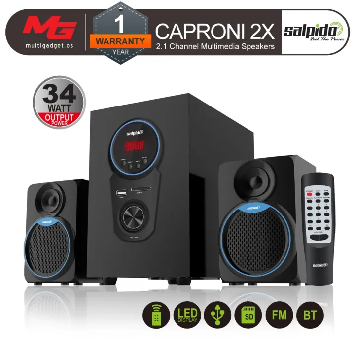 Salpido Caproni 2X 2.1 Channel Multimedia Speaker | Lazada
