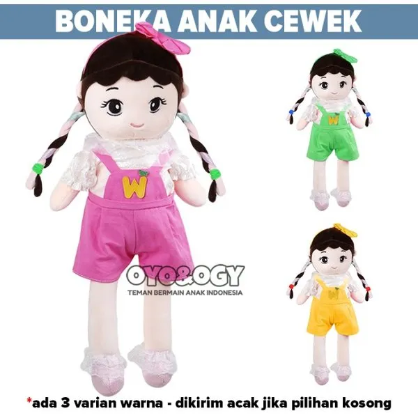 Boneka Import Anak Cewek Perempuan Cantik Lucu Kepang Dua Pretty Girl ...