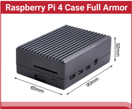 Metal Case Raspberry pi 4 Casing Aluminium Alloy Full Armor enclosure ...