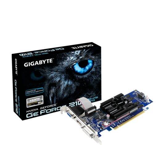 การ์ดจอ GIGABYTE Nvidia GeForce GT210 1GB DDR3 64Bit สวยๆพร้อมใช้งาน ...