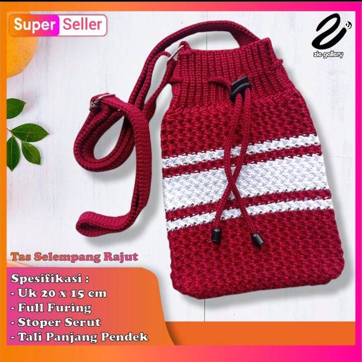 Ready Stock Tas Rajut mini Souvenir Pernikahan Undangan Ucapan Terima ...