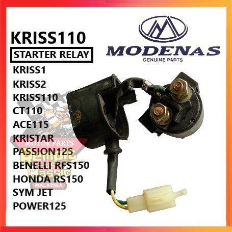 REMPIT Original KRISS1 Starter Relay KRISS2 KRISS110 CT110 ACE115 KRISTAR PASSION125 BENELLI ...