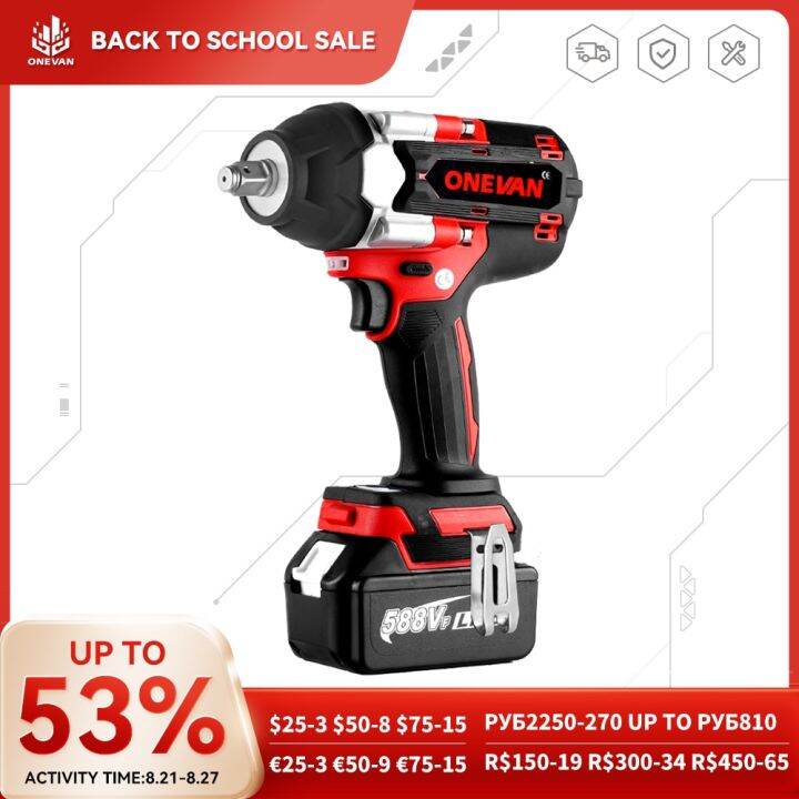 ONEVAN 588VF 1800 N.M Torque Brushless Electric Impact Wrench 1/2 In ...