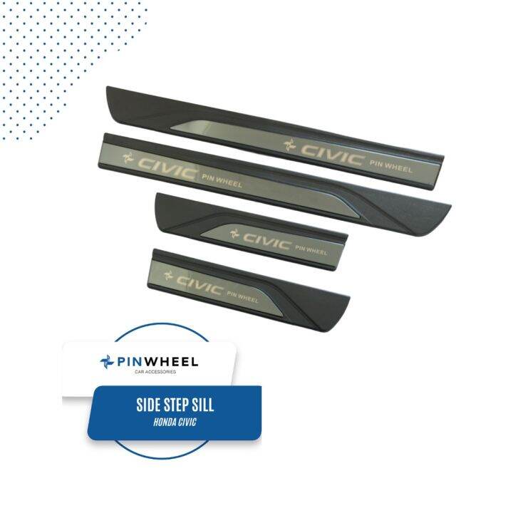 Honda Civic 2016-2022 Pinwheel Side Step Sill | Lazada PH