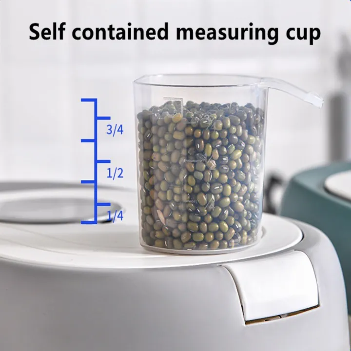 【Free Hook ＆ Cup】5KG/10KG Rice Dispenser Rice Storage Rice Container ...