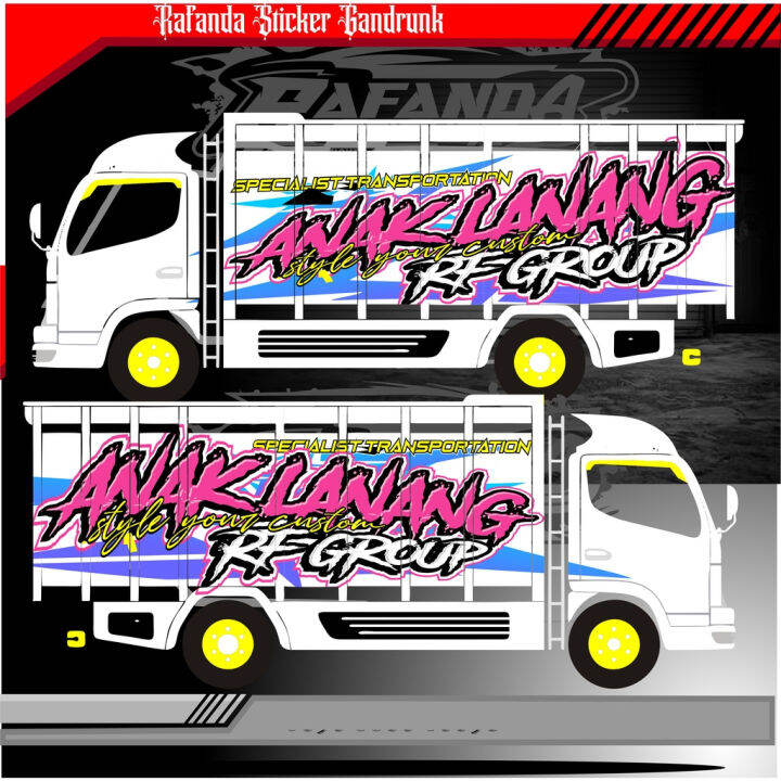 stiker decal bak truk canter giga dutro | Lazada Indonesia