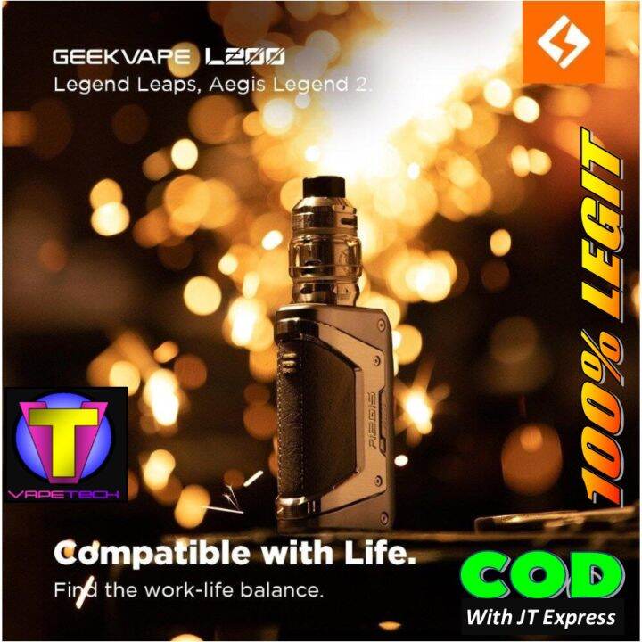Geek L200(Aegis Legend 2) 200W Starter Kit with Z sub ohm 2021 Tank 5 ...
