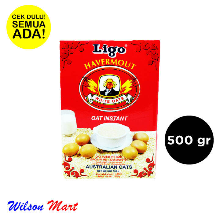 LIGO HAVERMOUT INSTANT OATMEAL AUSTRALIAN WHITE OATS 500 GRAM MERAH ...