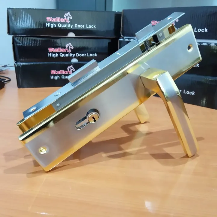 Hendel Pintu Rumah / Kotak minimalis Ukuran Besar 25 CM Warna GOLD ...