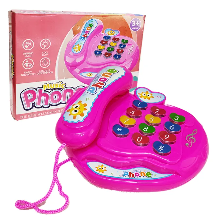 Toy Music Telephone With Light and Different Sounds | Lazada PH