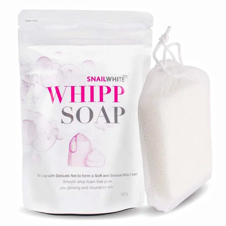 WHIPP SOAP Whitening Soap with Dalicate Net to form a Soft and Sensual ...