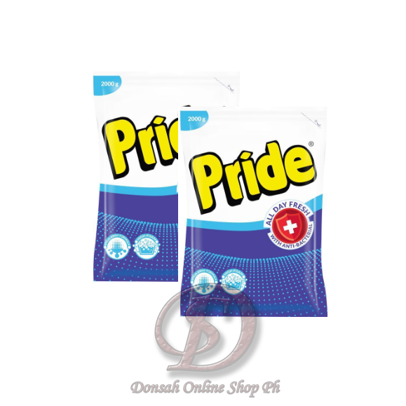 Pride Detergent Powder with Anti-Bacterial 2kg 2 packs | Lazada PH