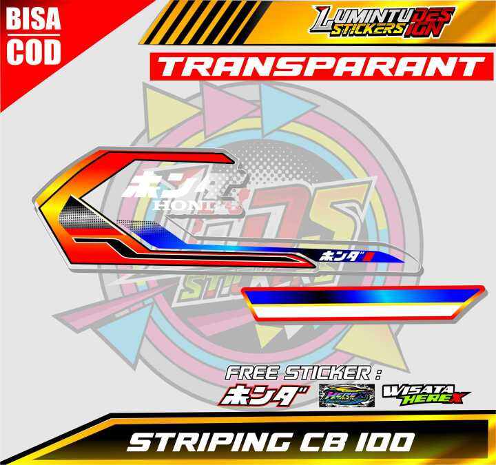 STRIPING VARIASI CB 100 HONDA / STICKER LIST HONDA CB 100 | Lazada ...