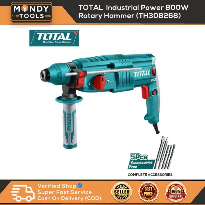 Total Industrial Power 800W Rotary Hammer (TH308268) (Original) | Lazada PH