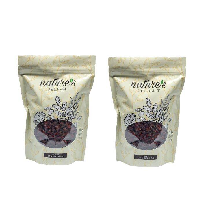 Nature's Delight Dried Cranberries 500gx2 / แครนเบอร์รี่แห้ง 500 กรัม x2 ตราเนเจอร์ส ดีไลท์ ...
