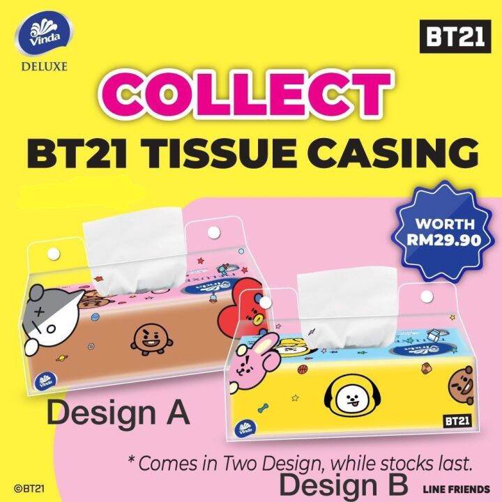 【Have a pancake】 BT21 Tissue Casing for Vinda Kitchen Towel 80s ...