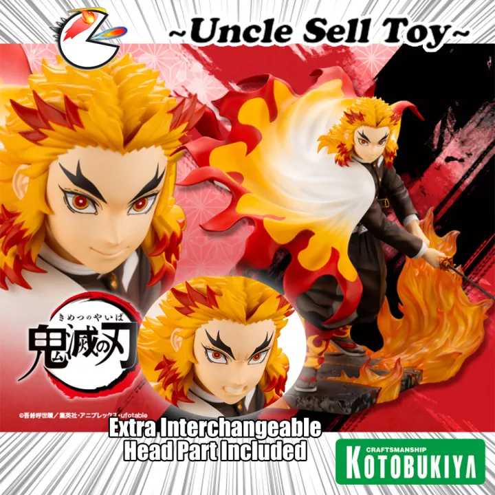 Kotobukiya ARTFX J Rengoku Kyojuro | Demon Slayer Figure Kimetsu no ...