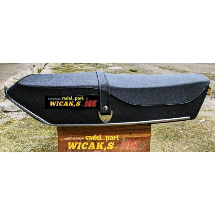Jok Gl 100 full lis lingkar rapet tangki lurus bahan kulit amplas-jok ...