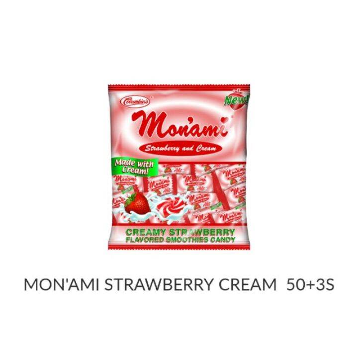 Monami Strawberry Cream Candy 50s+3s | Lazada PH