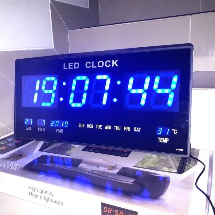 Sonifer Jam Dinding Digital Clock SMS-4622 Led Biru | Lazada Indonesia