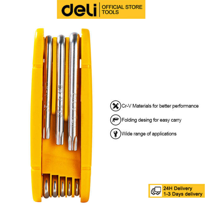 Deli Hex Key Sets Hex Screwdriver Hand Tool Wrench Set Home Service DIY ...