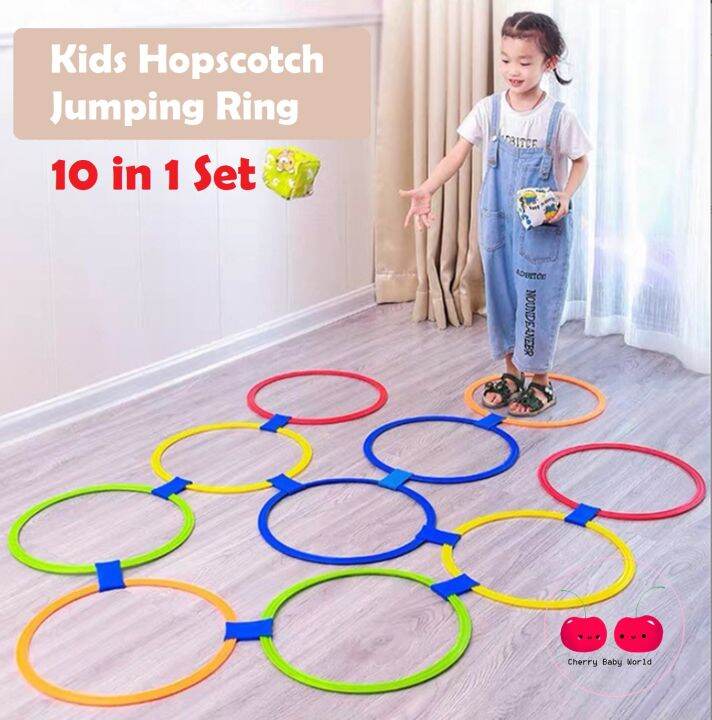 Kids Indoor Outdoor Jumping Ring Hopscotch Ring Kindergarten ...