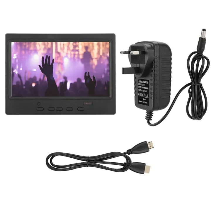 7 INCH Portable Display Monitor 1024x600 Multi-function Display Support ...