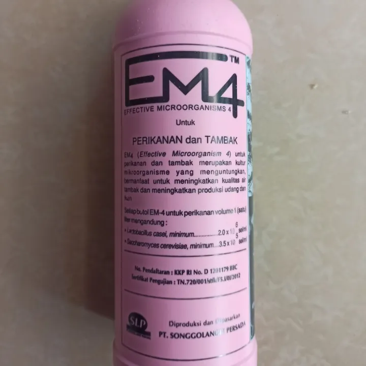 EM4 Probiotik Perikanan Tambak Ikan Lele Udang Nila EM 4 Tambak 1 Liter | Lazada Indonesia