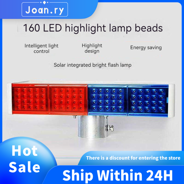 Solar warning explosion flash double-sided obstacle flash LED flash ...