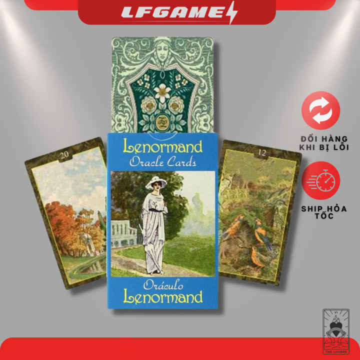 Bộ Bài Bói Tarot Lenormand Oracle Cao Cấp size tiêu chuẩn Old Style Lenormand Oracle Card ...