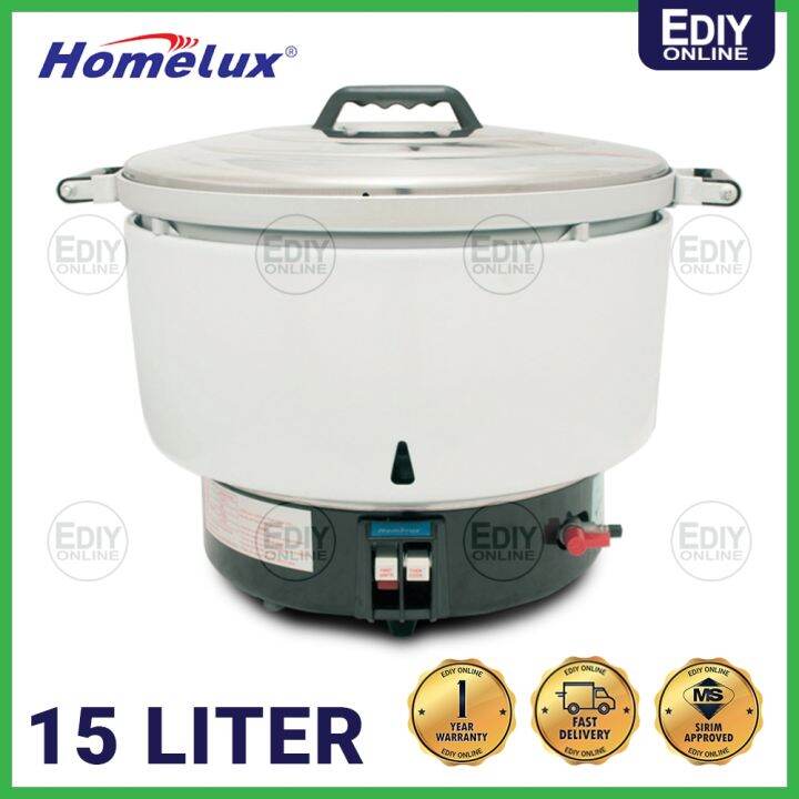 Homelux Commercial Gas Rice Cooker HGRC-15 (15L) Catering Restaurant Periuk Nasi Gas Komersial ...