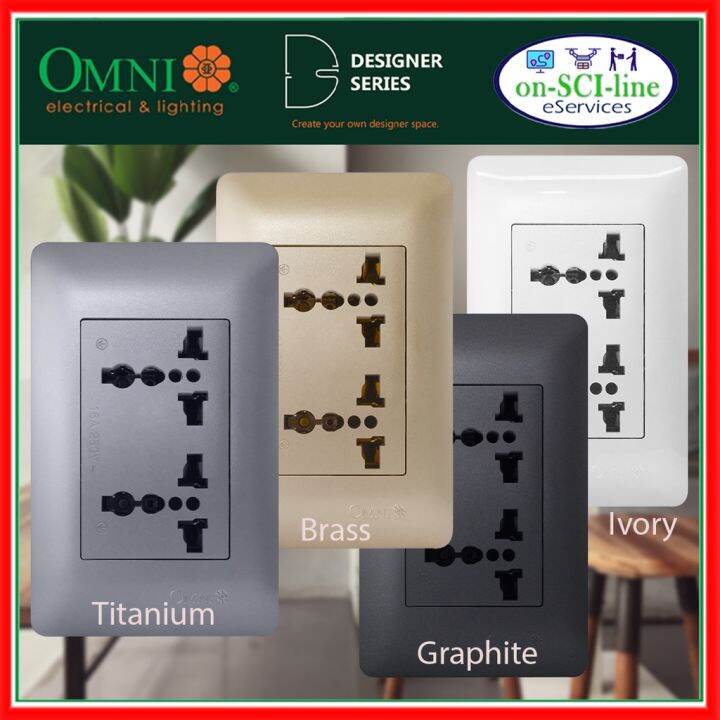 ☛Omni Duplex Universal Outlet with Ground 1DP3 1 DWU402♂ | Lazada PH
