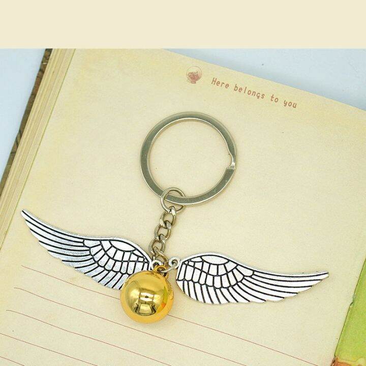 Harry Potter Golden Snitch Keychain Quidditch Metal Pendant Spot Gold ...
