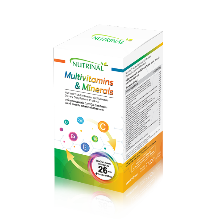 MULTIVITAMINS AND MINERALS Nutrinal Successmore วิตามินรวมและแร่ธาตุ ...