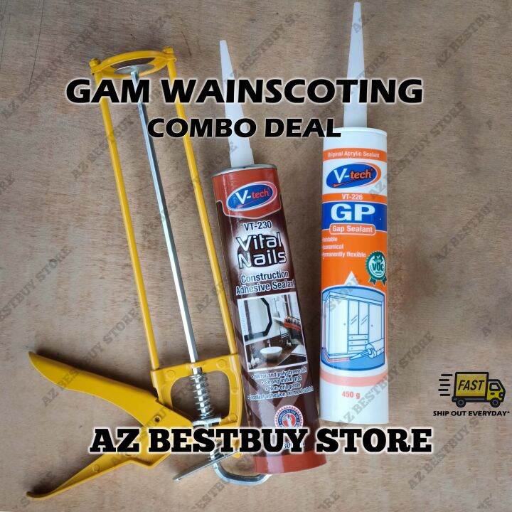 [COMBO] V-Tech Vital Nail VTECH VT-230 for Wainscoting Glue DIY Super ...