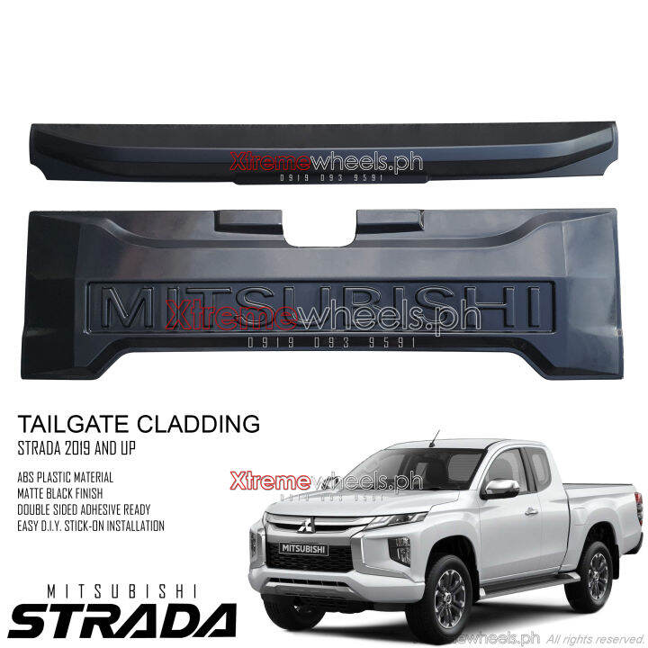 Mitsubishi Strada 2019-2023 Thailand Tail Gate Spoiler and Rear Bumper ...