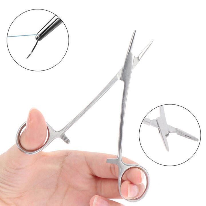 【Flash Sale】12cm Locking Forceps Curved Hemostat Farm Tool Needle Clamp ...
