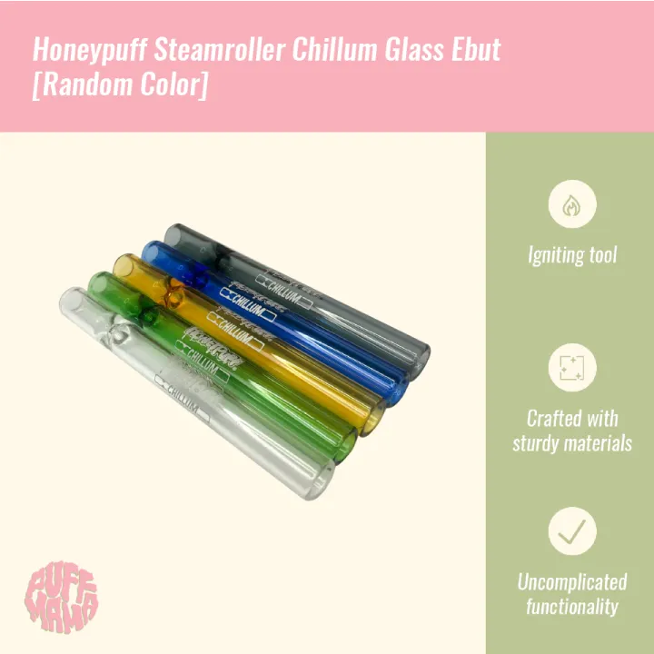 Honeypuff Steamroller Chillum Glass Ebut [Random Color] | Lazada PH