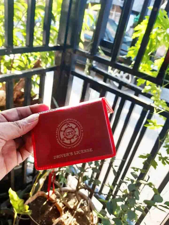 Driver License Holder with PVC (red) | Lazada PH
