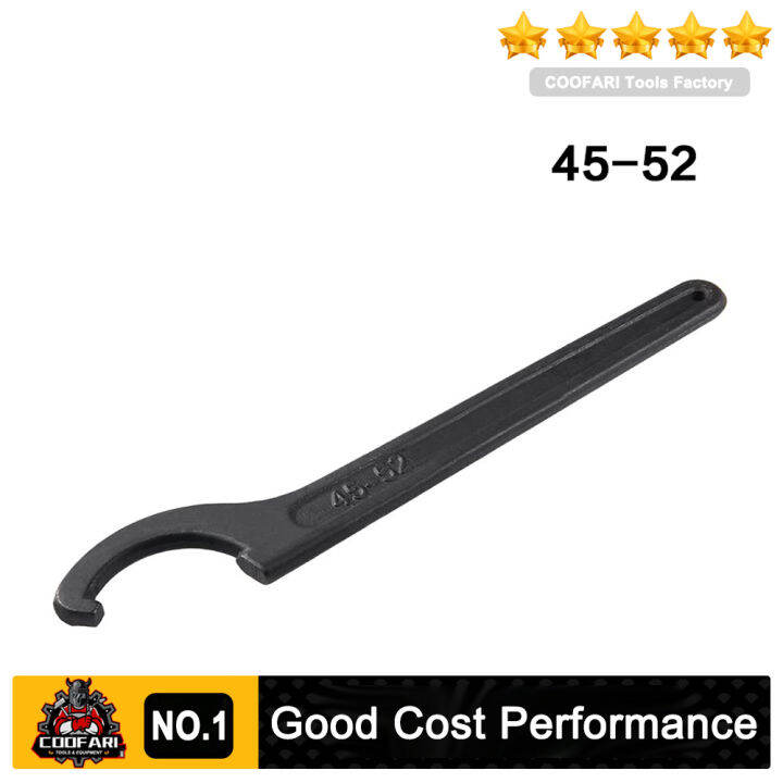 45-52mm Crescent Hook Head Round Nut Spanner Hand Tool Stainless Steel ...