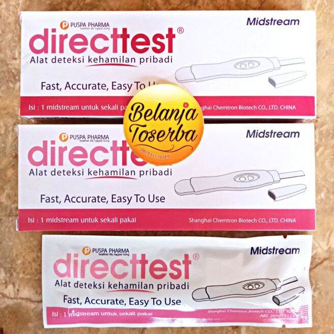 Test Kehamilan Directtest / Direct Test Pregnancy Test / Uji Positif ...