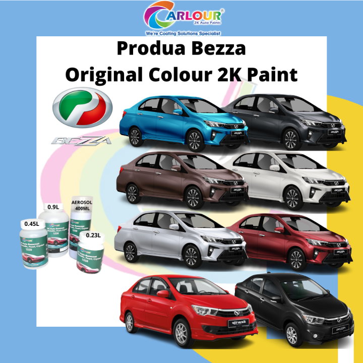 Perodua Bezza Lava Red New Original Color 2K Paint Basecoat Solid ...