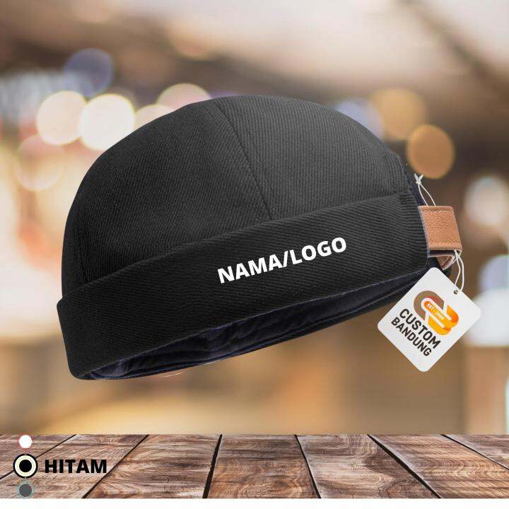 TOPI PECI MIKI CUSTOM NAMA / LOGO GRATIS MIKI HAT ANAK DEWASA PECI UAS ...