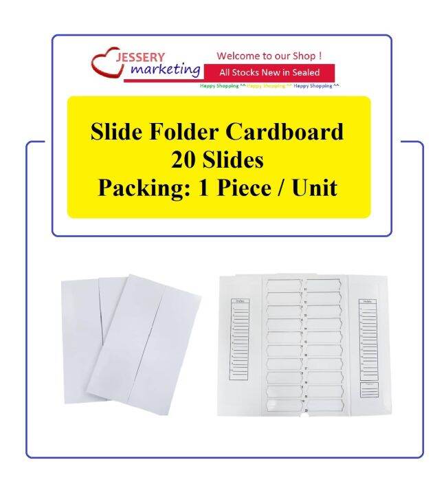 Slide Folder Cardboard for 20 Slides (Packing: 1 Piece/ Unit) | Lazada