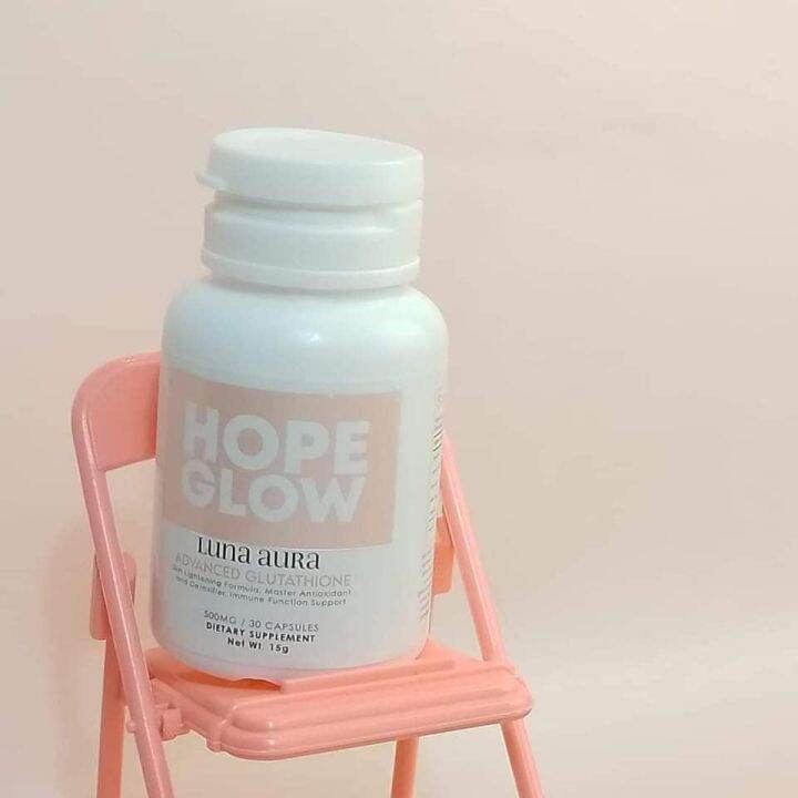 Hope Glow Luna Aura Advanced Glutathione 500mg 30s Capsule | Lazada PH