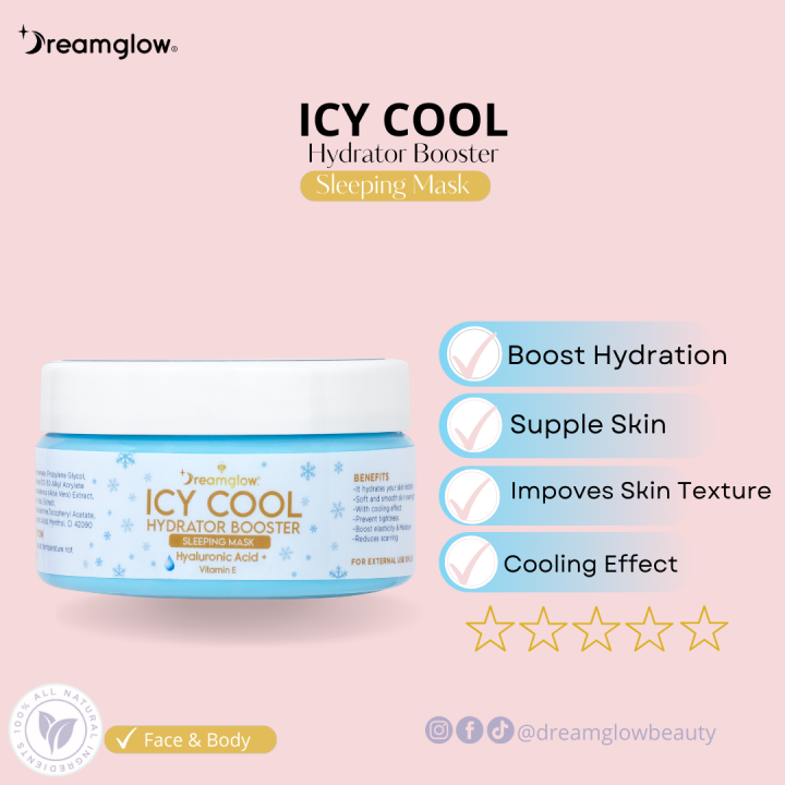 Dreamglow Icy Cool Hydrator Booster sleeping mask | Lazada PH