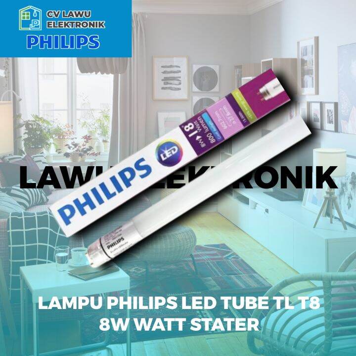 Lampu LED TUBE Philips Stater TL T8 8W | Lazada Indonesia