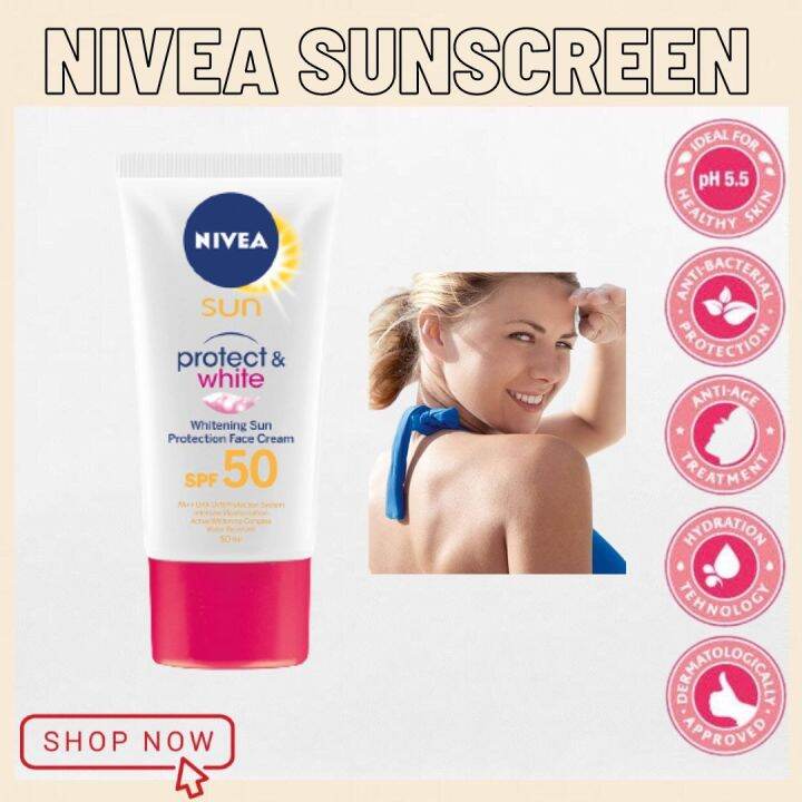 NIVEA Sun Protect & Radiance Face Cream with SPF 50 | Lazada PH