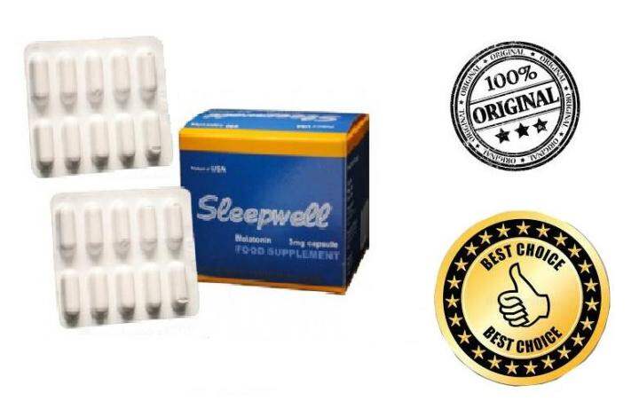 SLEEPWELL Melatonin 3mg tingi pack of 20 capsules | Lazada PH