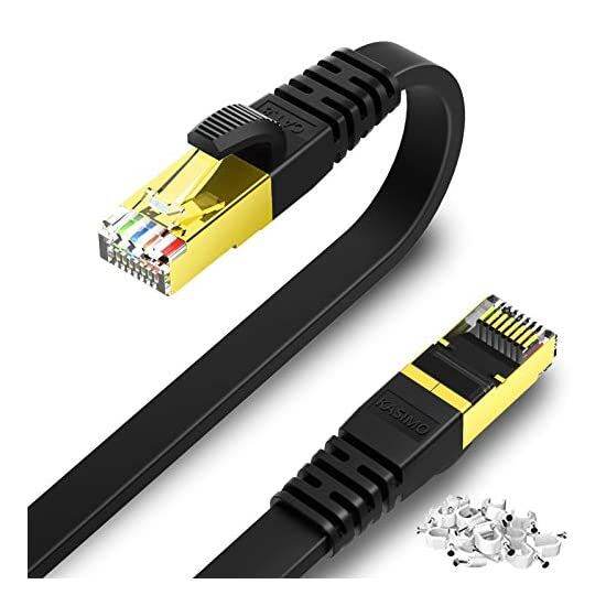 5m Kasimo Cat8 LAN Cable Category 8 Flat 40 Gbps 2000 MHz SFTP RJ45 ...